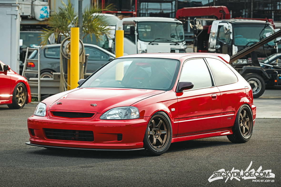 EXCEED Japan - Front Lip Spoiler V2 - Honda Civic EK (1998~1999 ...